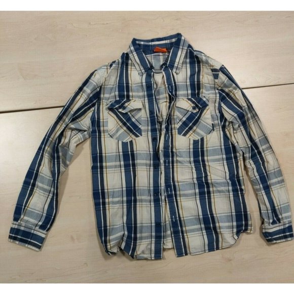 Merrell | Shirts | Mens Merrell Select Wick Blue Outdoors Plaid Button ...
